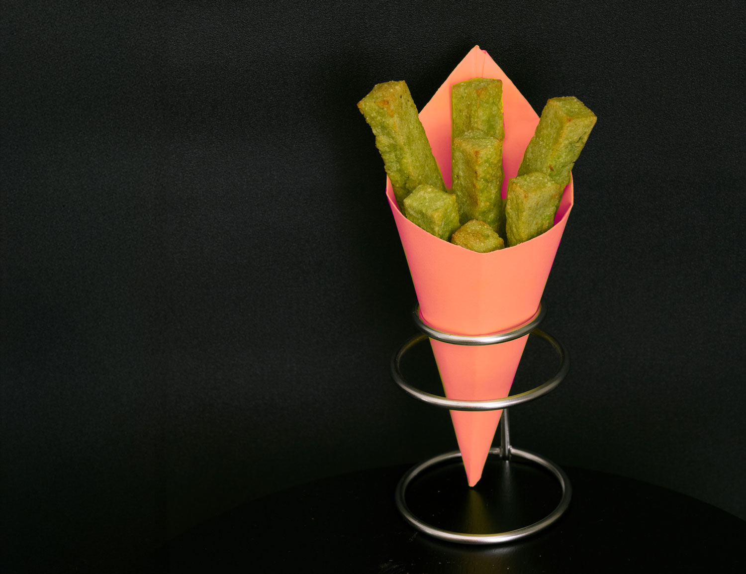 Green Pea Panisse with Zesty Herb Sauce | Edible East Bay